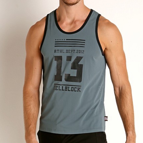 CELLBLOCK 13 | Shirts | Cellblock 3 Army Green Relay Mesh Tank Top ...